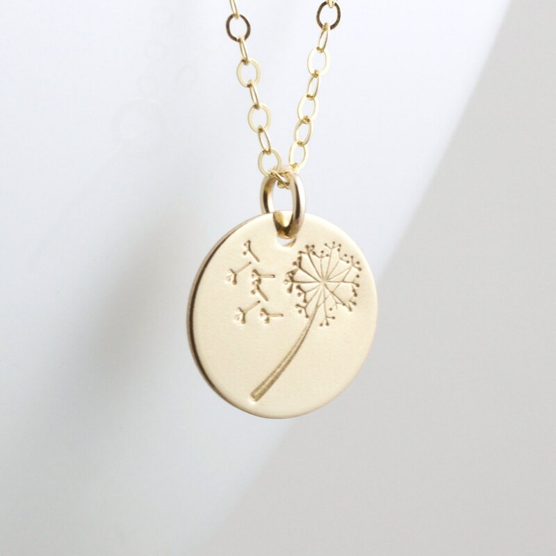 Dandelion Stamped Jewelry - Etsy