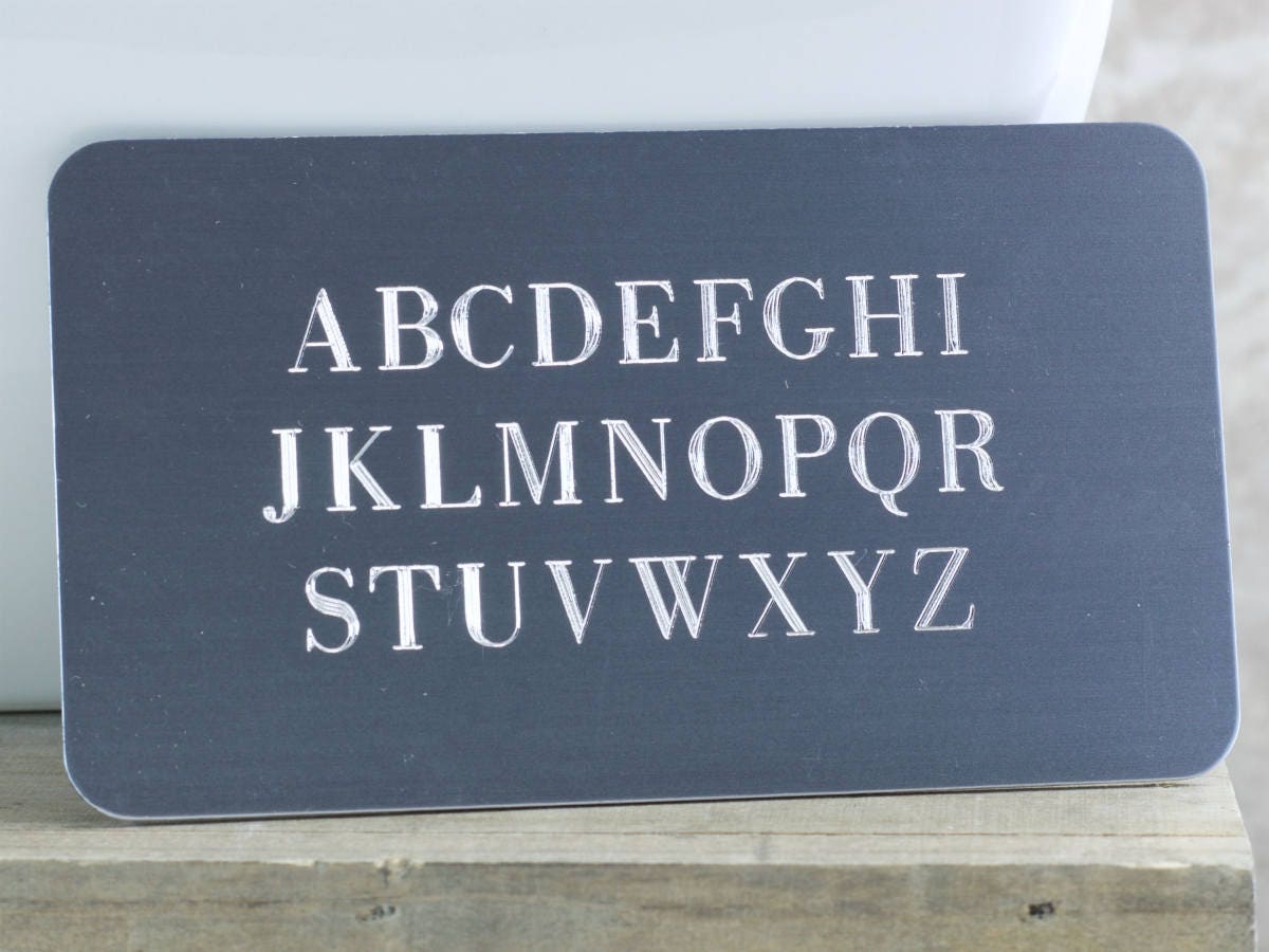 Initial Necklace Solid Gold Engraved Initial Necklace | Etsy