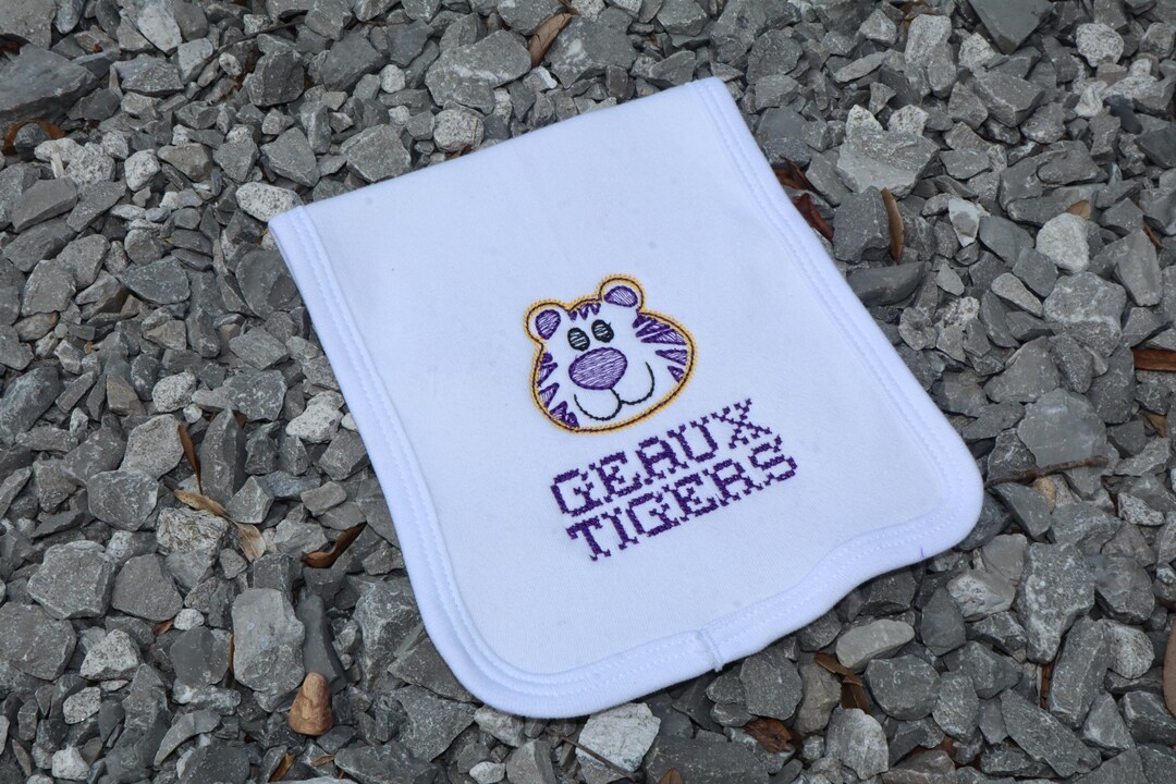 Little Tigers Fan: LSU Geaux Tigers Burp Cloth - Etsy