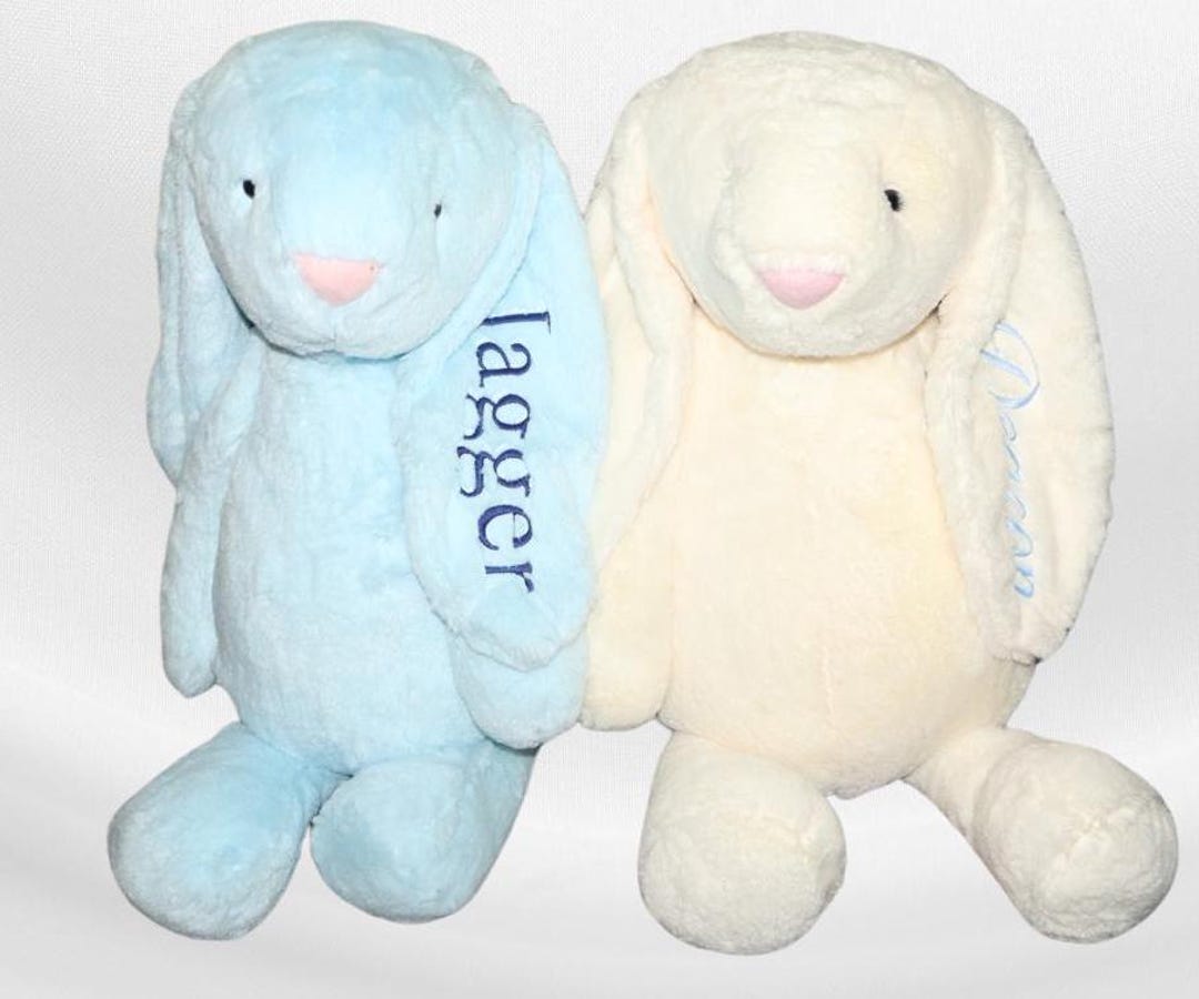 Personalized Easter Bunny Plush Custom Name Embroidered Bunny Easter ...