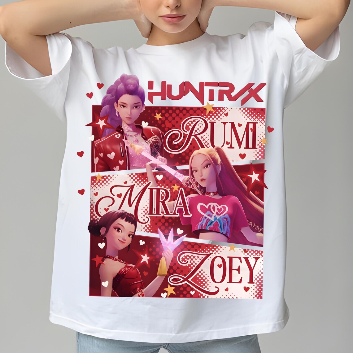 Valentine Huntrix Anime Girl Group PNG | Kpop Demon Hunters Sublimation ...