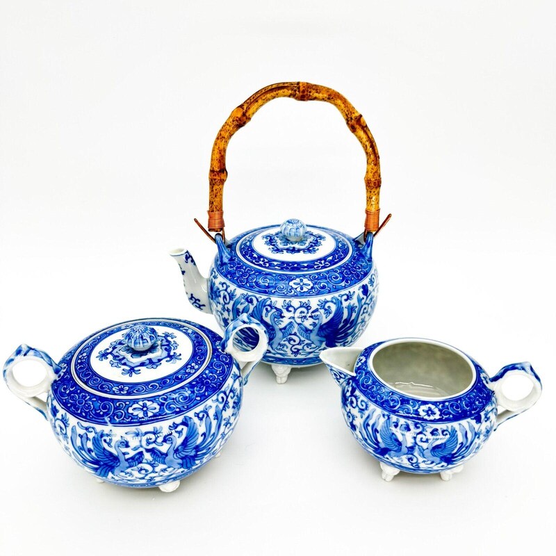 Antique Oriental Tea Set - Etsy