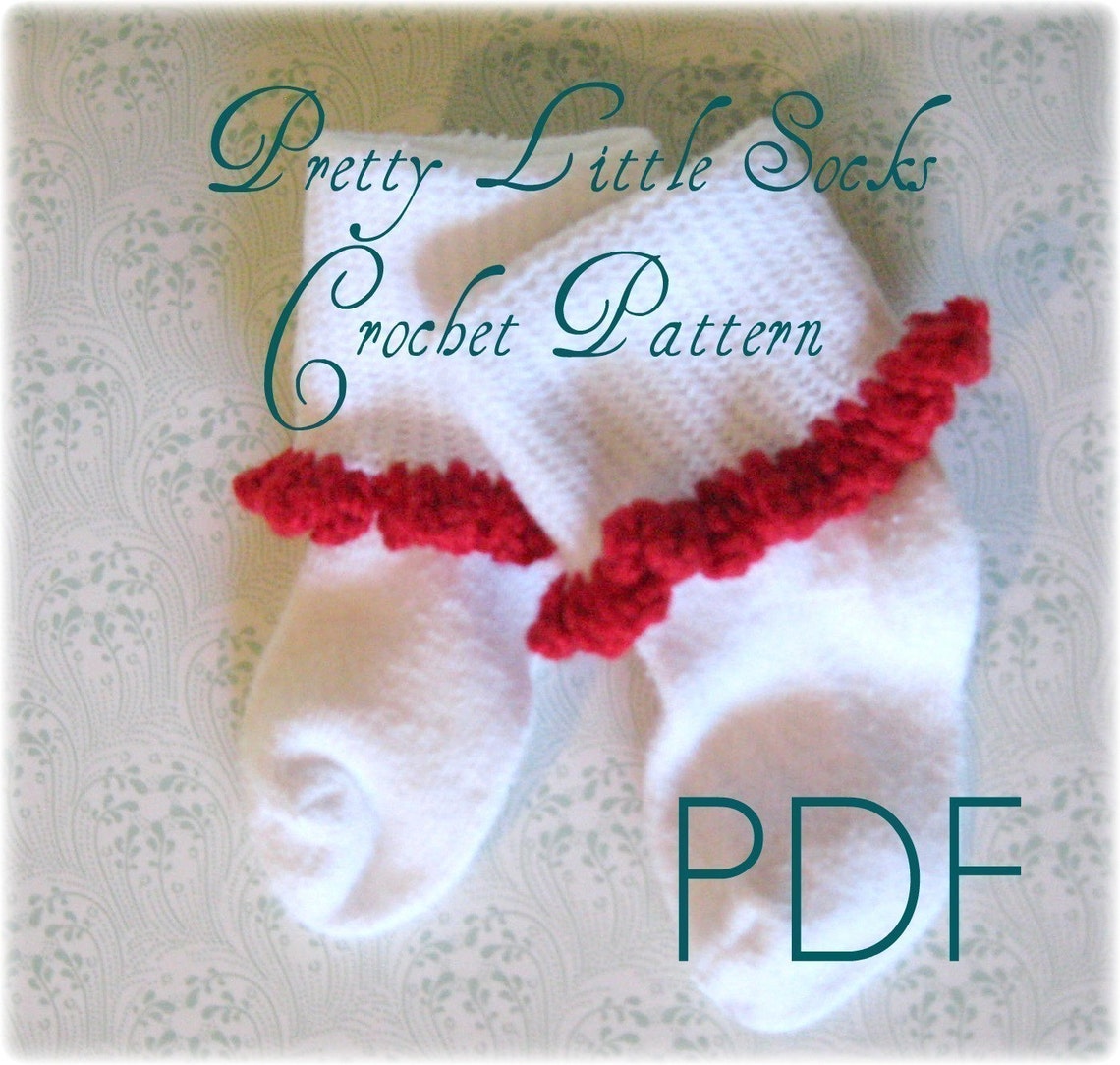 Pretty Little Ruffle Socks - CROCHET Pattern PDF Ebook - Etsy