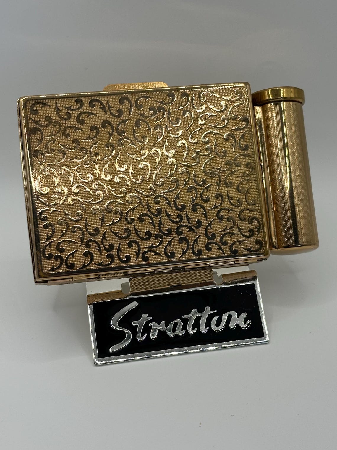 Vintage Stratton Duo 'party Case' Powder Compact and Cigarette Case ...