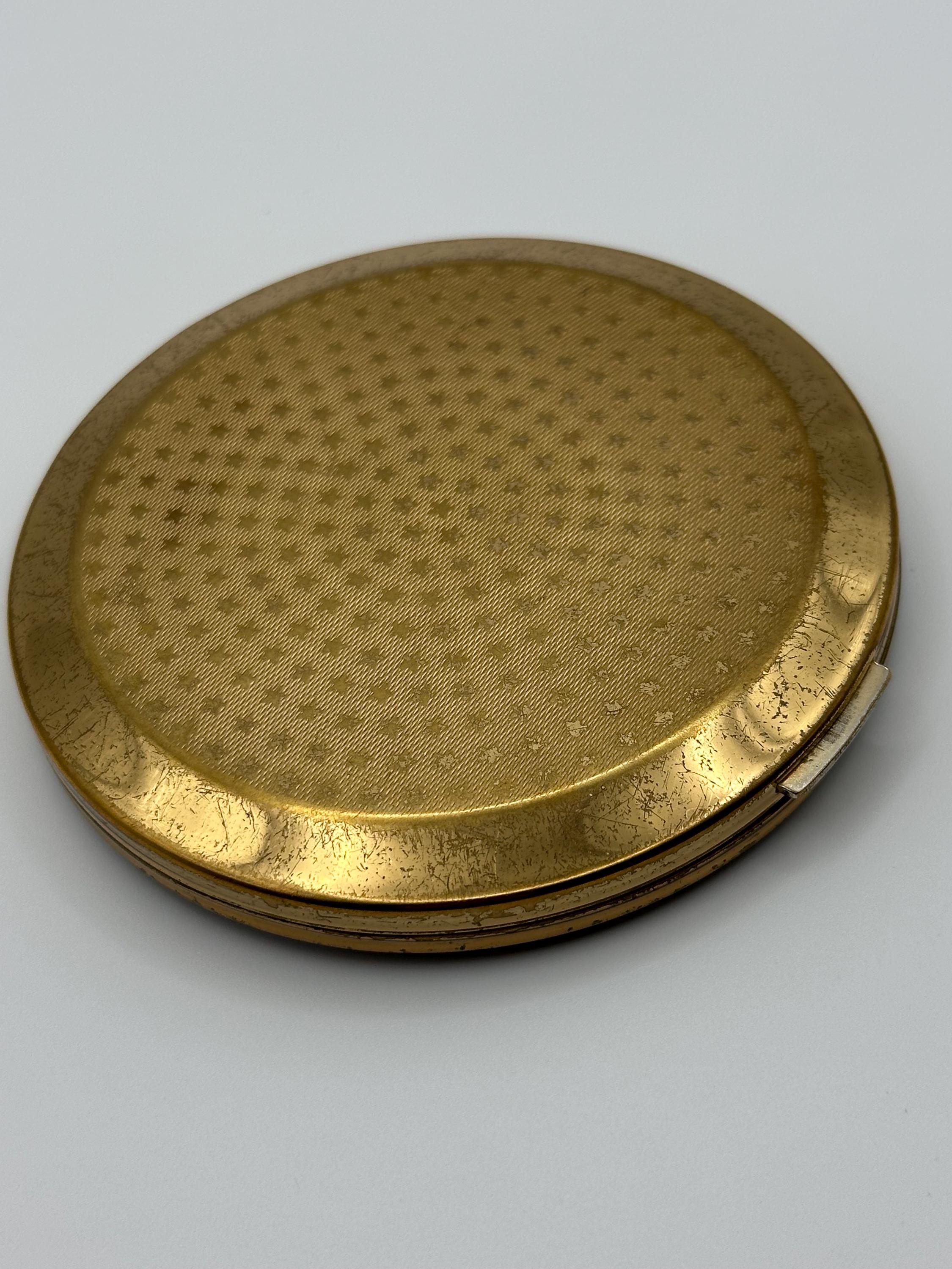 Vintage Stratton Powder Compact: Navy Enamel Sunburst, Made in England ...