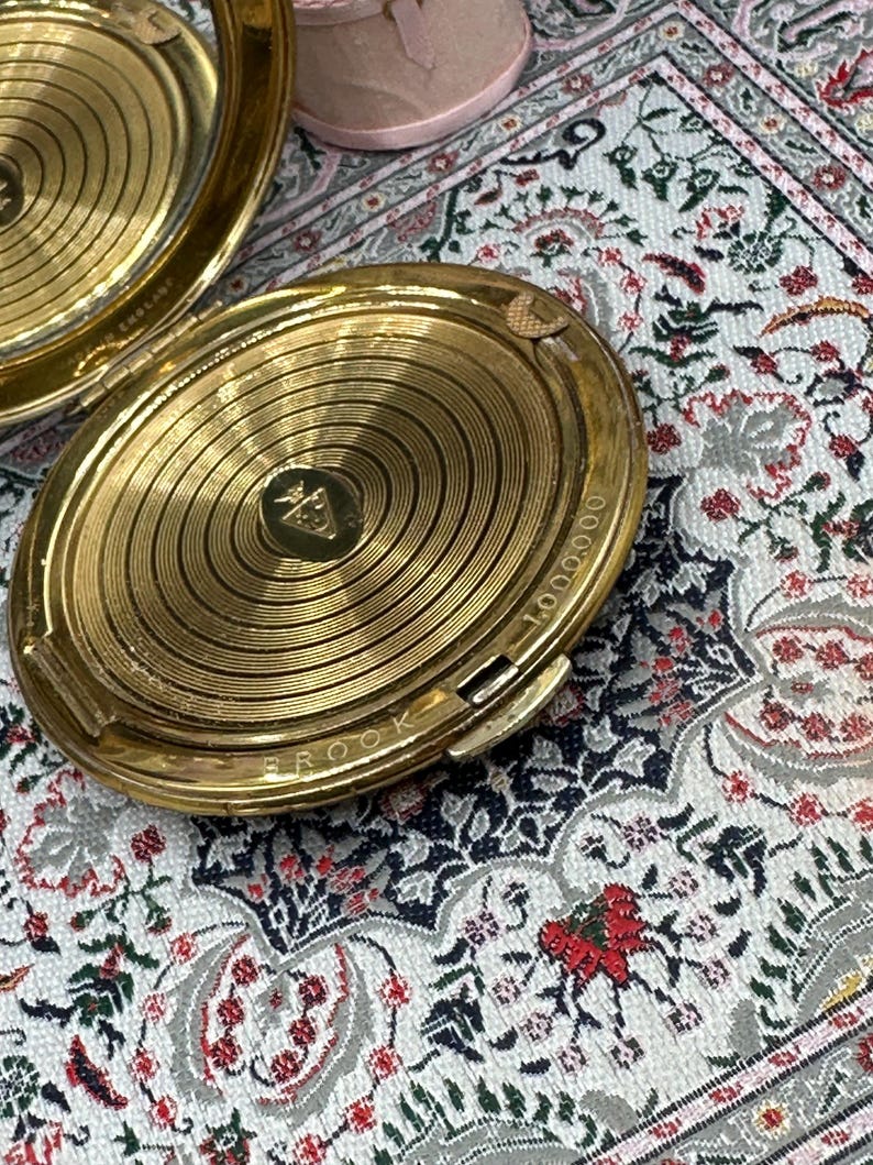 Vintage Kigu World Map Powder Compact – Gold-tone Travel Treasure - Etsy