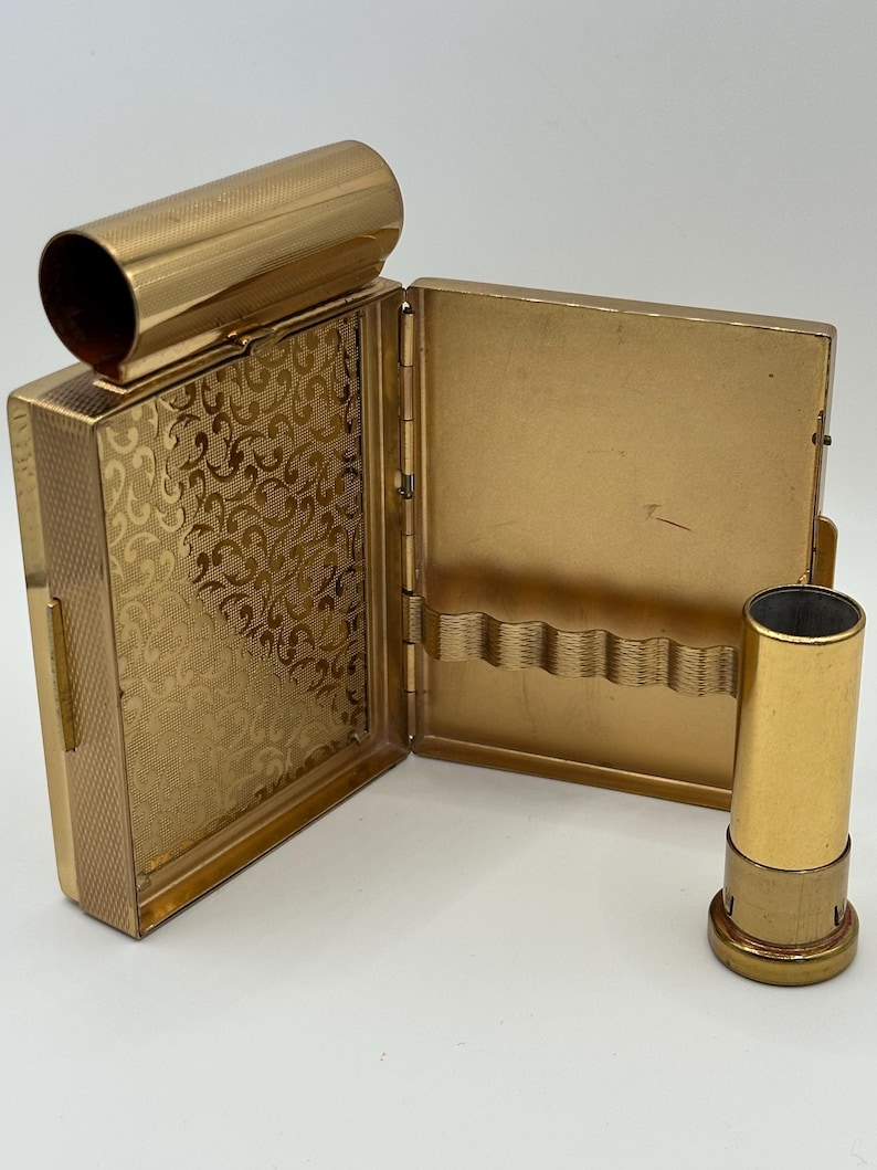 Vintage Stratton Duo 'party Case' Powder Compact and Cigarette Case ...