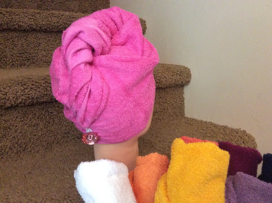 Towel Hair Wraps - Terry Cloth - Many Colors - Etsy