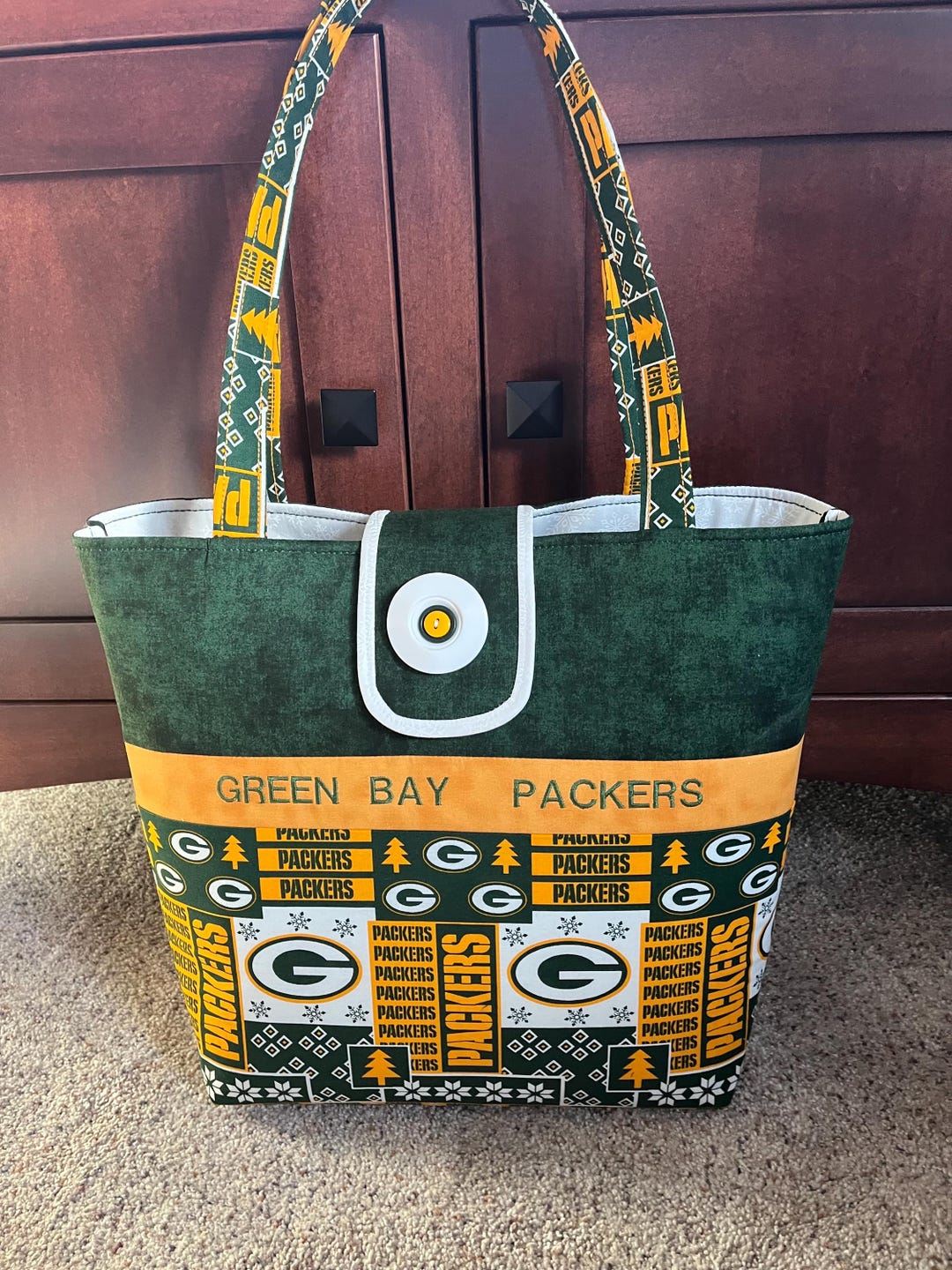 Green Bay Packers Stand up Tote - Etsy