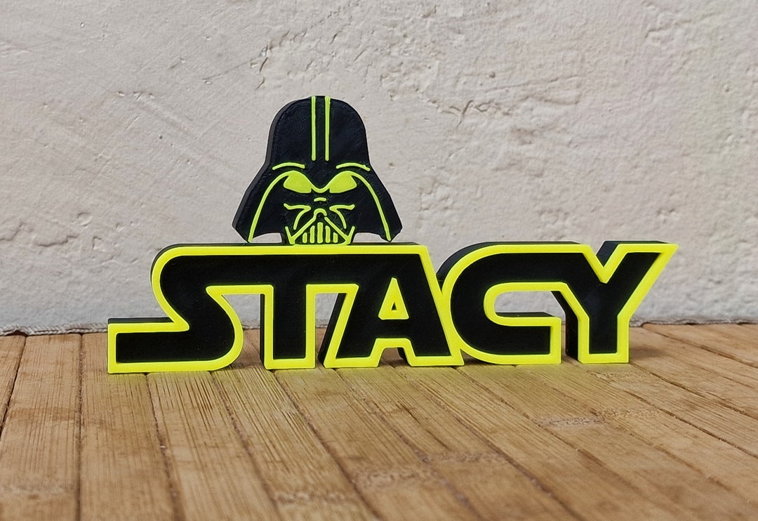Personalized Star Wars Themed Nameplate / 3D Printed Sign Decoration ...