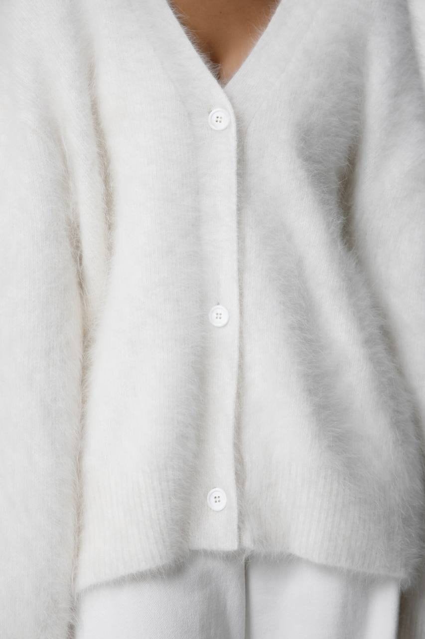 White Fluffy Cardigan. Angora Cardigan. White Angora Cardigan. Fluffy ...