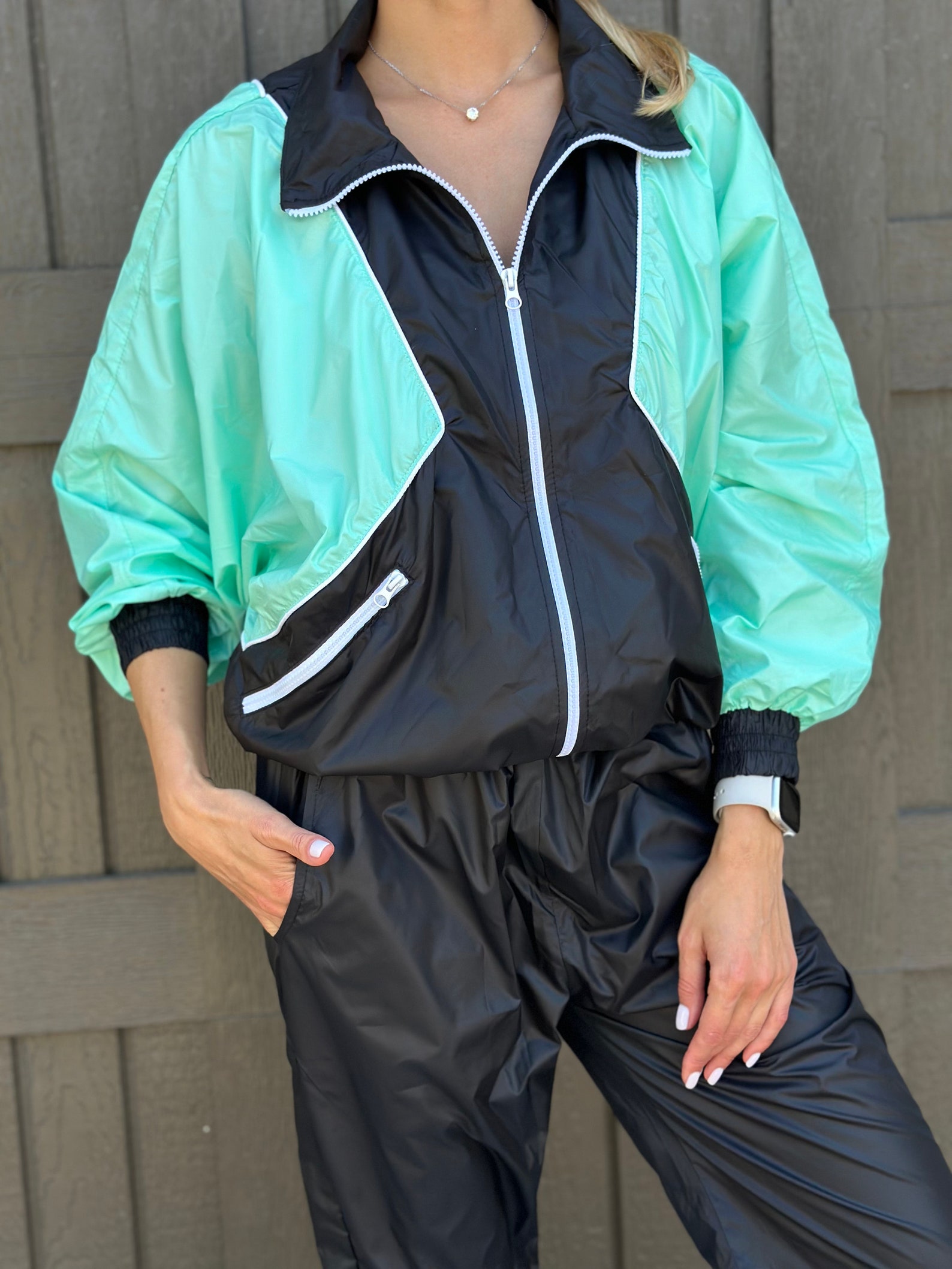 Polyester Sport Suit: Bomber Jacket and Joggers Set - Etsy