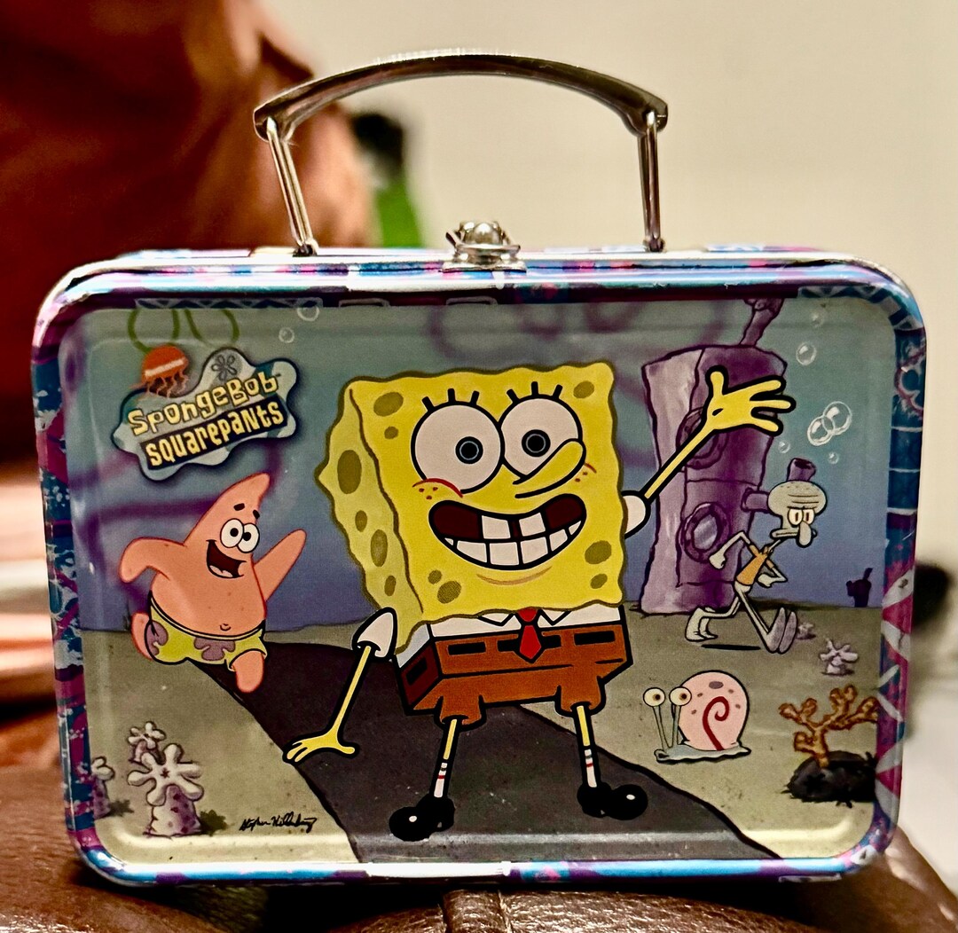 Collectible Spongebob Squarepants Mini Tin Small Box Patrick Squidward ...