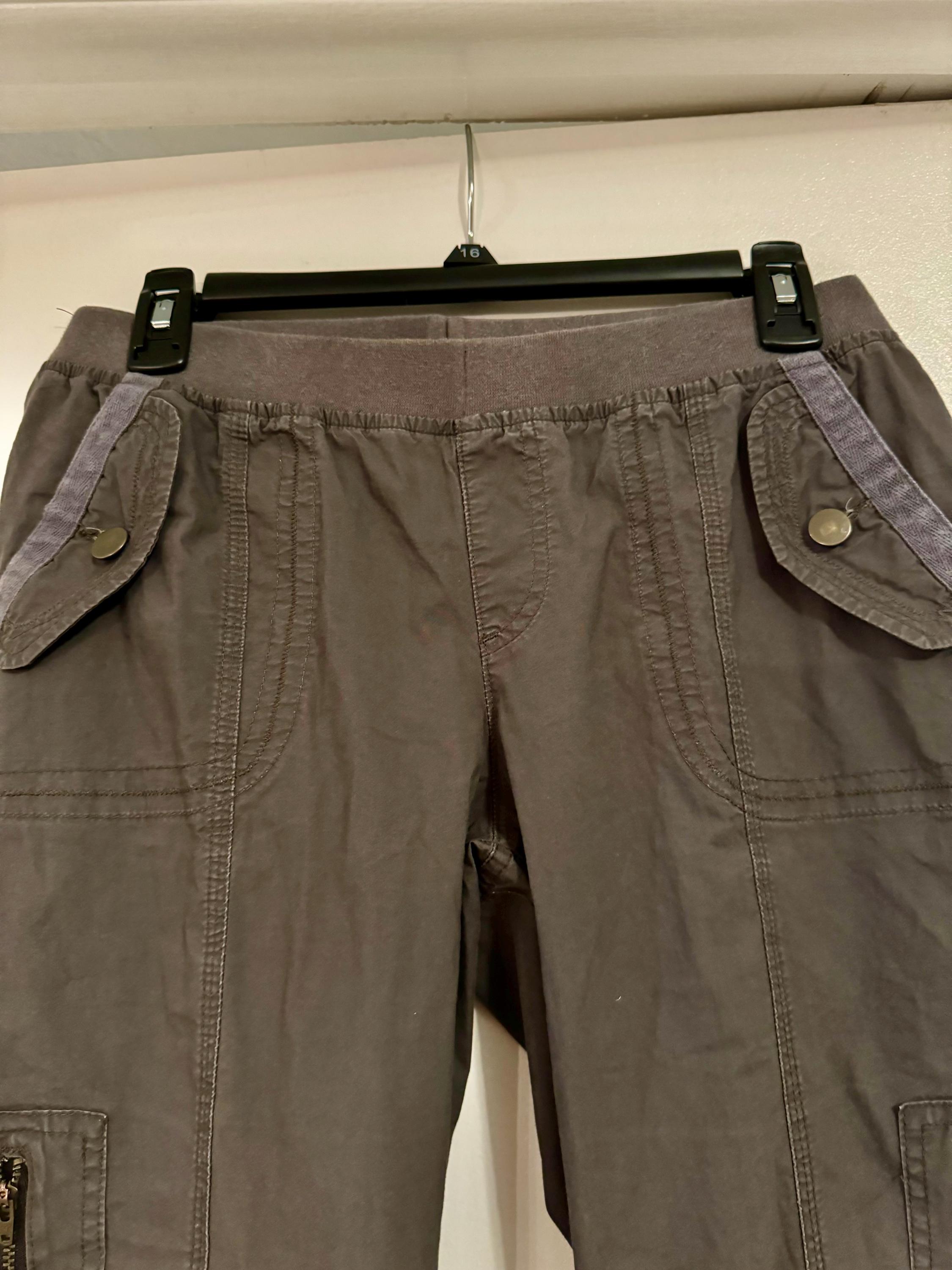 Boston Proper Pants Womens 8 Brown so Easy Cargo Pockets Pull on ...