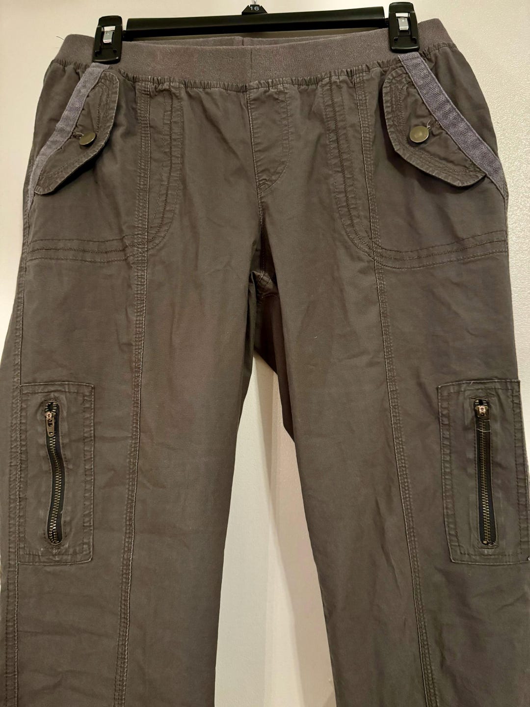 Boston Proper Pants Womens 8 Brown so Easy Cargo Pockets Pull on ...