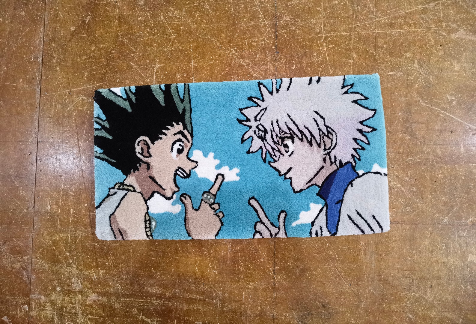 Gon & Killua Hunter X Hunter Anime Rug, Killua and Gon Hunter Hunter ...