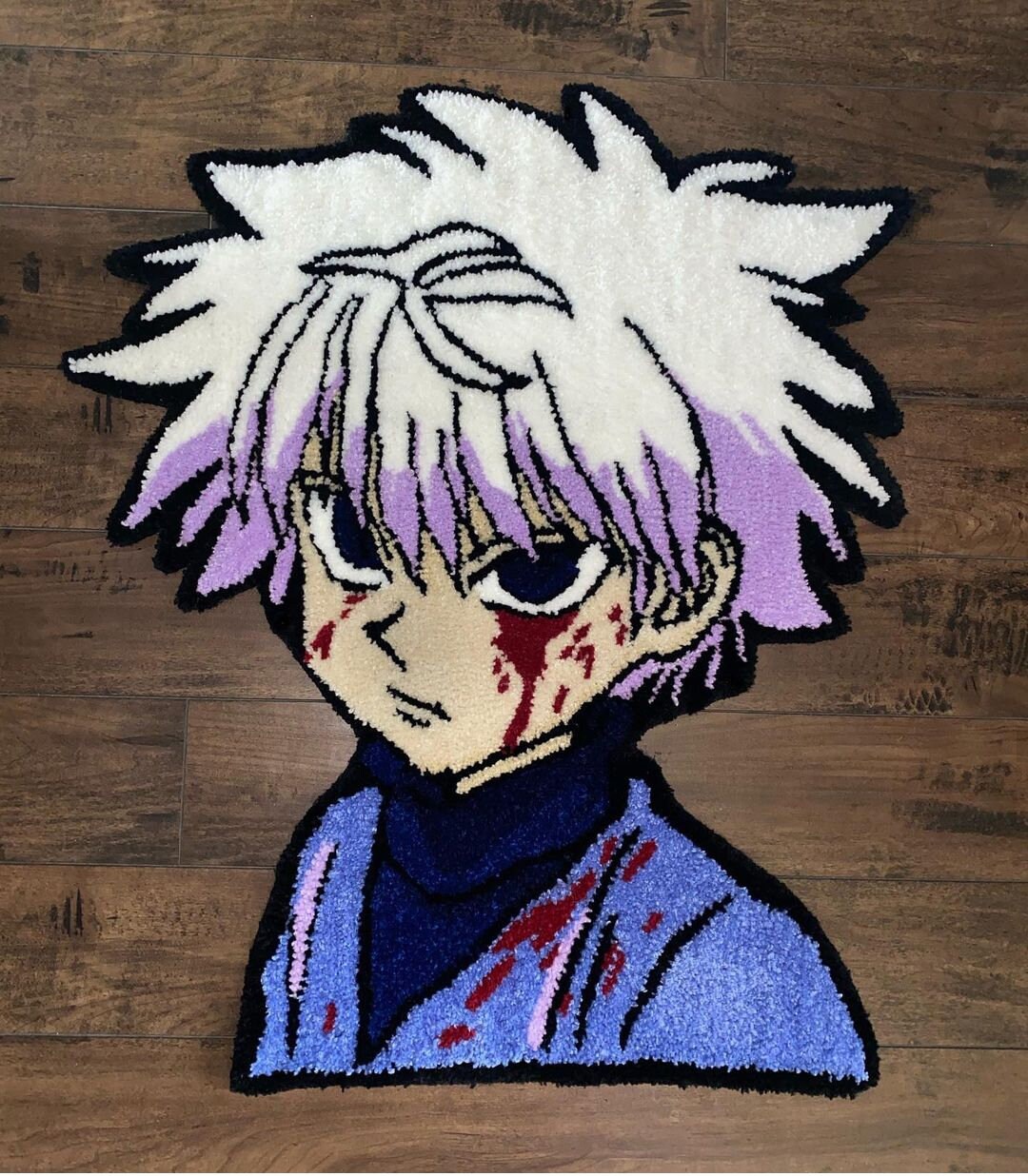 Killua Hunter X Hunter Anime Rug, Gon and Killua Rug, Killua Anime Rug ...