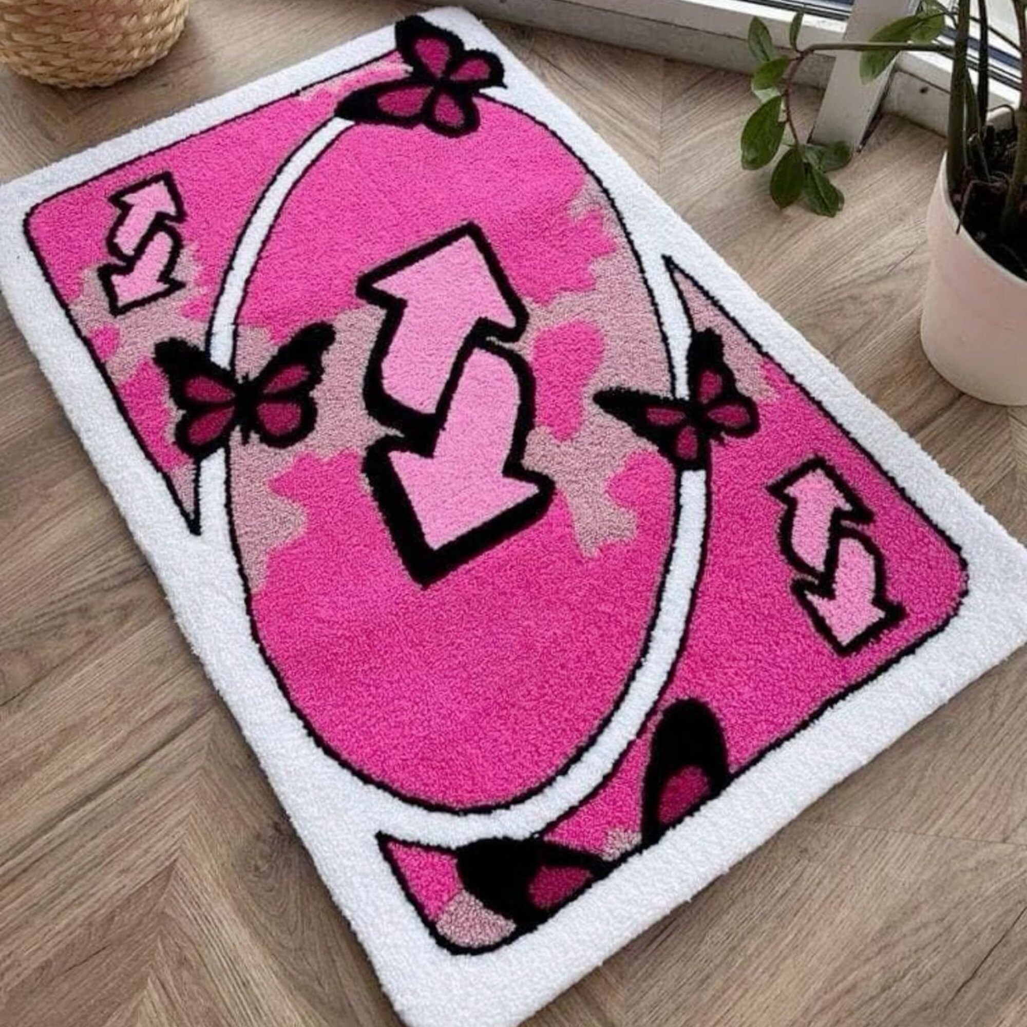Uno Reverse Rug, Y2K Rugs, Uno Card Game, Reverse Card, Pink Floormats ...