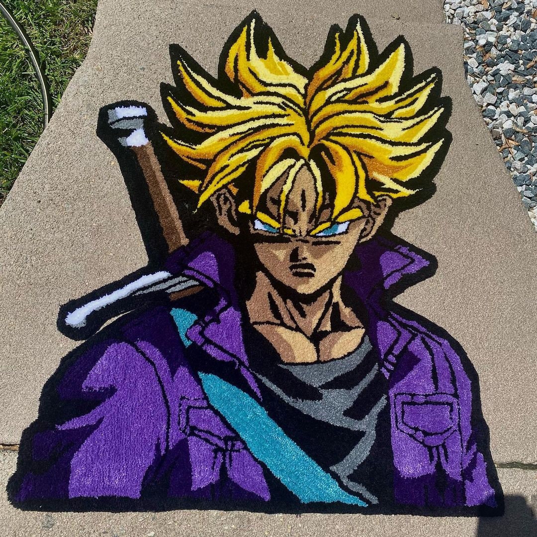 Dragon Ball Z Trunks Super Saiyan DBZ Anime Rugs, Dragonball Z Trunks ...