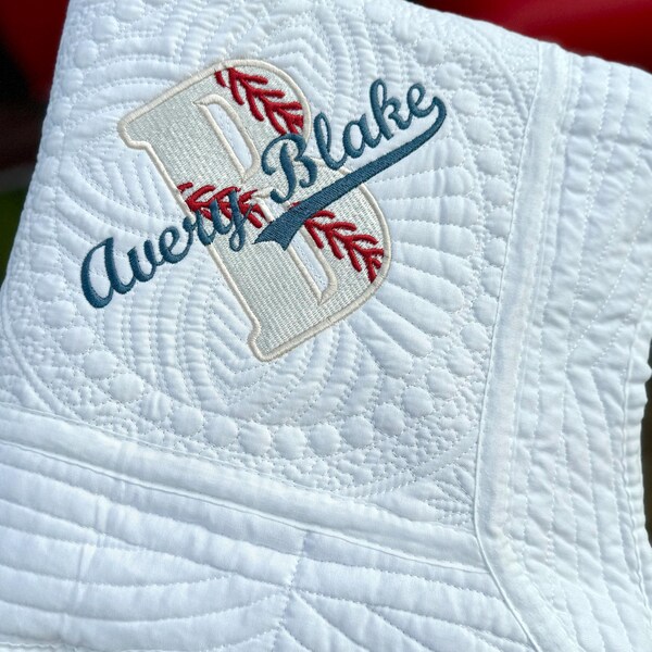 Baseball Baby Quilt - Etsy