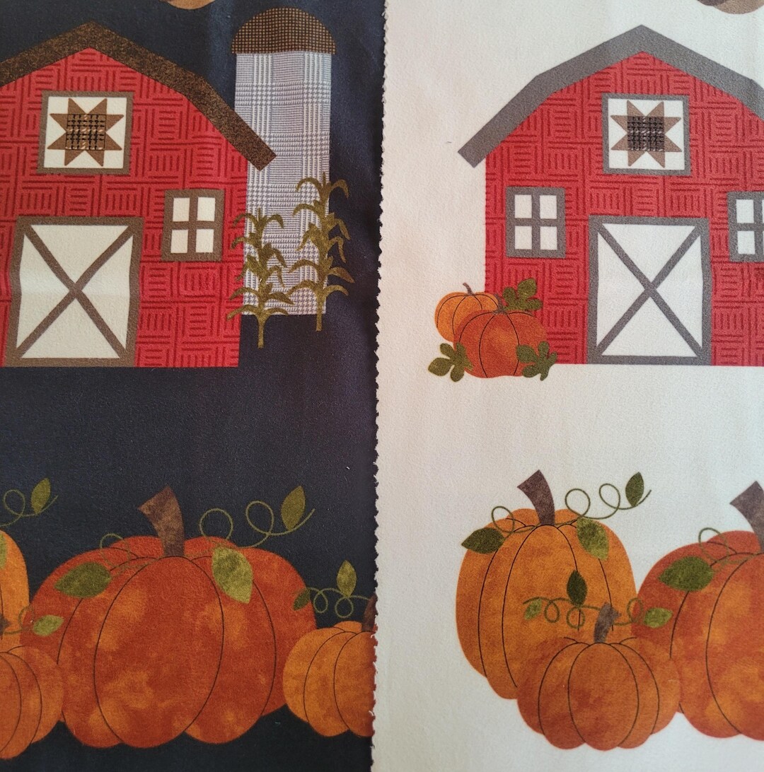 Last Ones! Autumn Gatherings Flannel Panel - Etsy