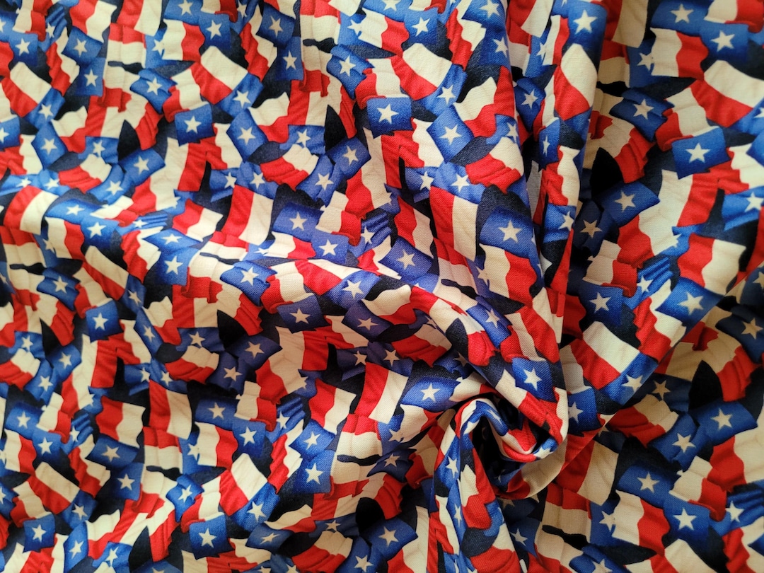 By the Yard Texas Flag Fabric From Oasis Fabrics - Etsy