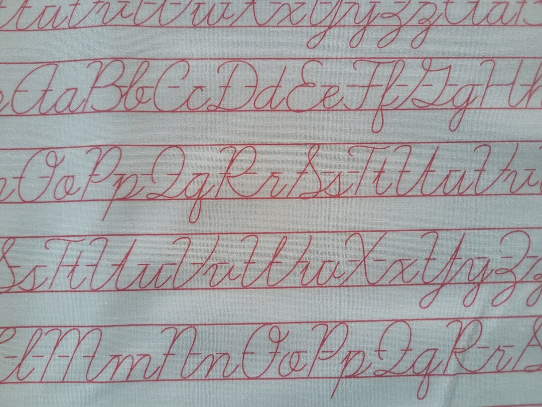 By the Yard Bee Backgrounds Red Alphabet by Lori Holt - Etsy