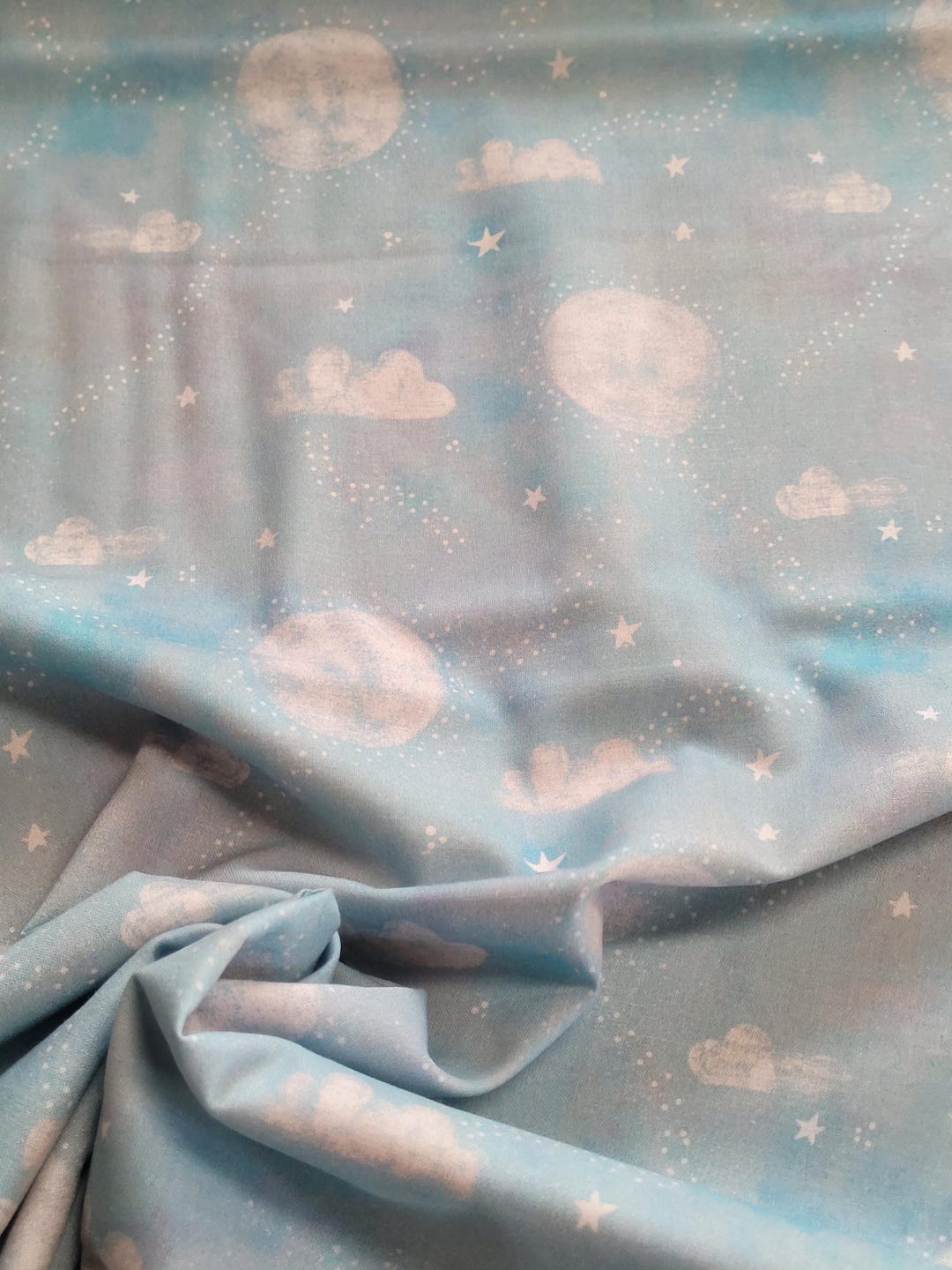 Adventures in the Sky Adis Pathways Print Fabric by Bianca Pozzi From ...