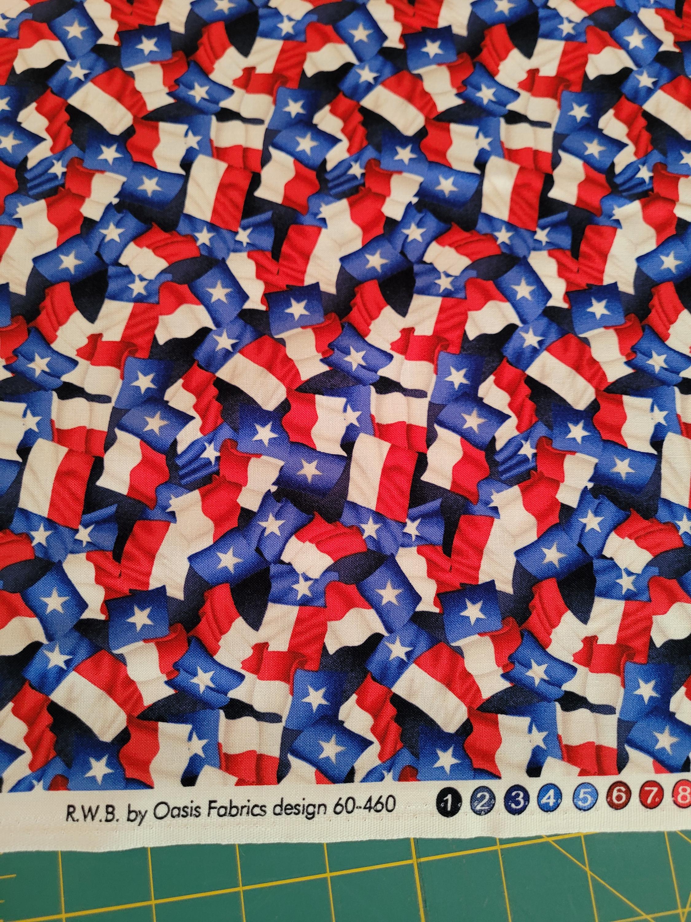 By the Yard Texas Flag Fabric From Oasis Fabrics - Etsy