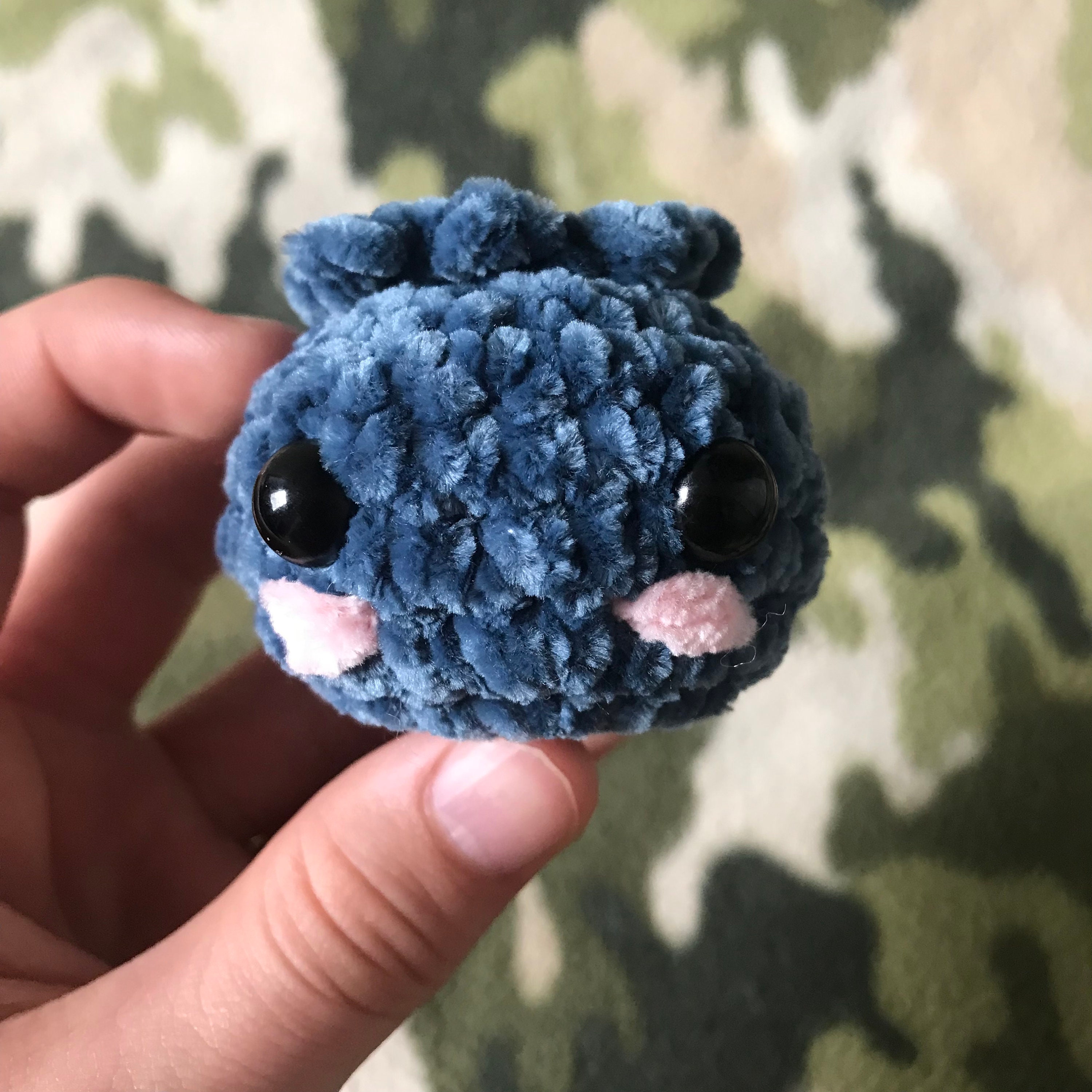 Crochet Blueberry PDF Pattern in English Mini Blueberry Crochet Chubby ...