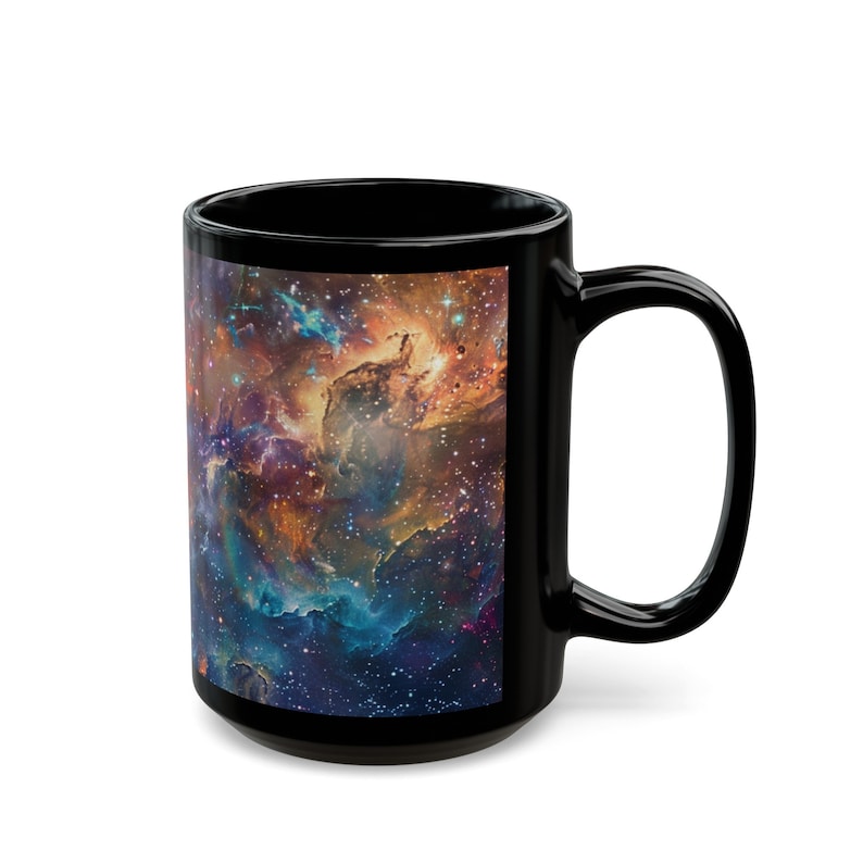 Cosmic Galaxy Mug, Stars, Planets, Nebulas & Floating Astronaut, Space ...