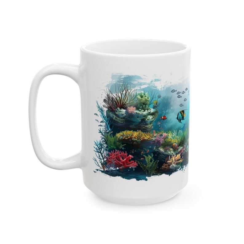 Underwater Ocean Coffee Mug, Beautiful Ocean Scenery Mug, Ocean ...