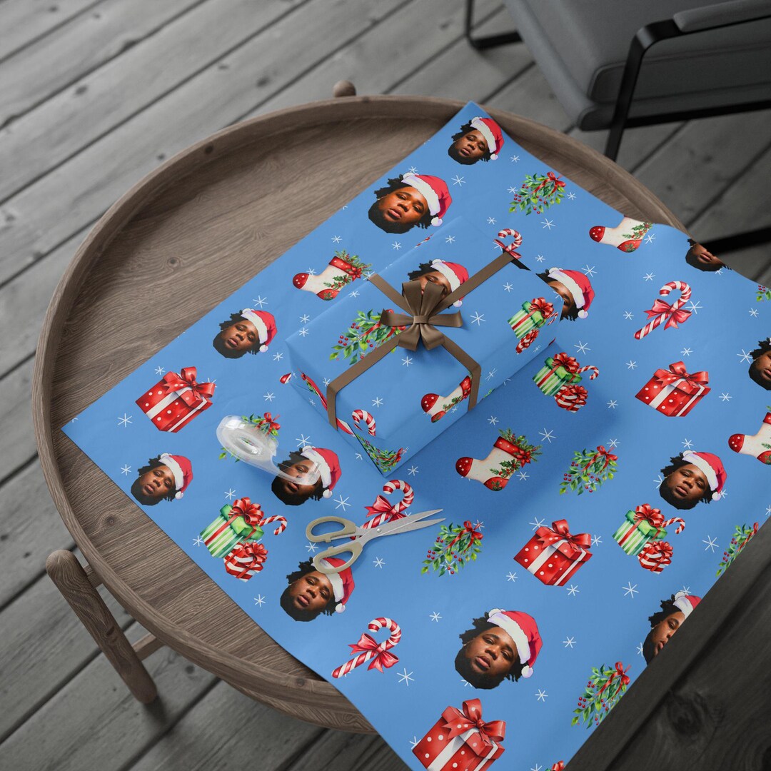 Rod Wave Christmas Wrapping Paper – Funny Holiday Gift Wrap for Music ...