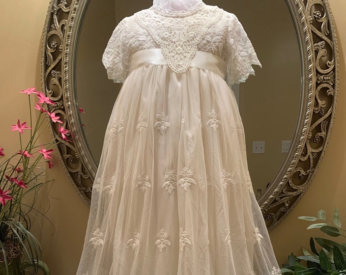 Lily, English Lace Christening Gown/dress and Cap.... - Etsy