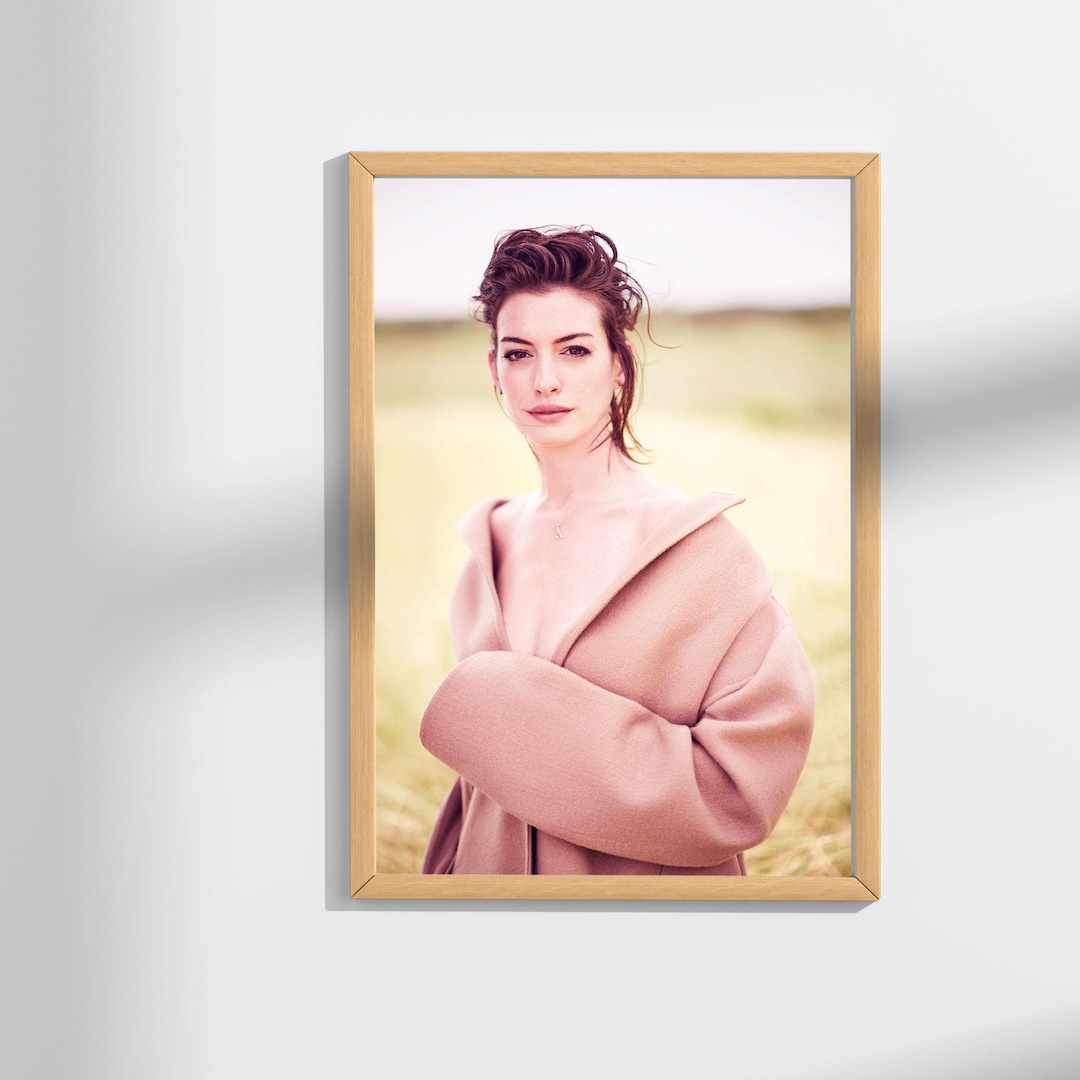 Anne Hathaway Poster Anne Hathaway Movie Poster Modern Minimalist Wall ...