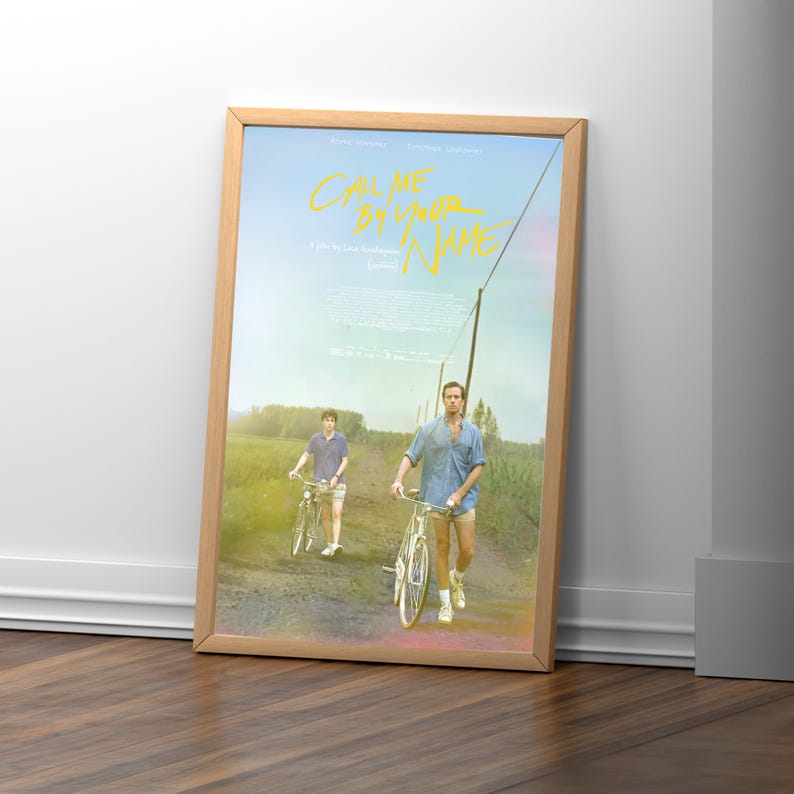 Call Me by Your Name Poster Timothée Chalamet Poster Modern Minimalist ...