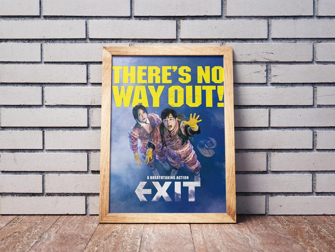 엑시트 EXIT (2019) Poster | EXIT Poster | Modern Minimalist Wall Art ...