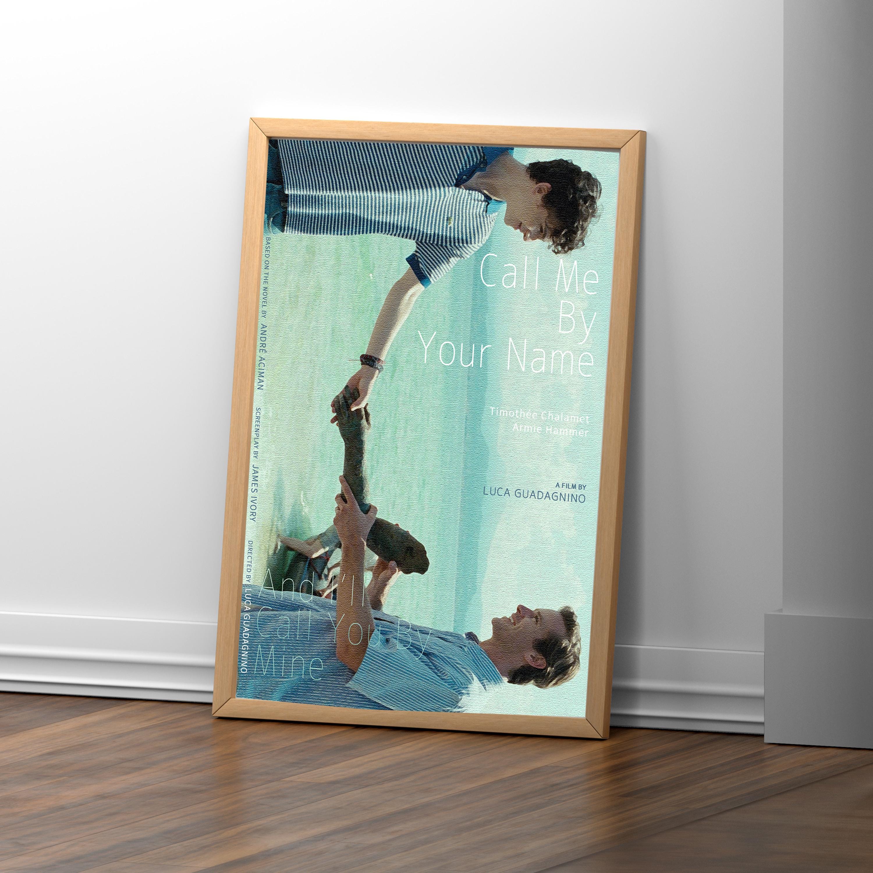 Call Me by Your Name Poster Timothée Chalamet Poster Modern Minimalist ...