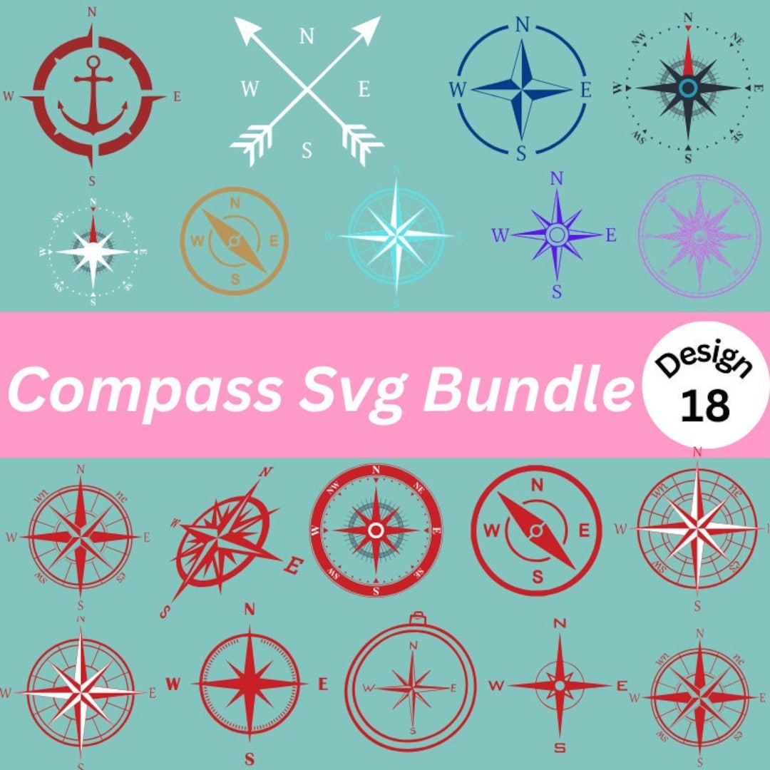 Compass Rose Svg| Nautical Compass Svg| Sceni Svg| Compass Clipart Png ...