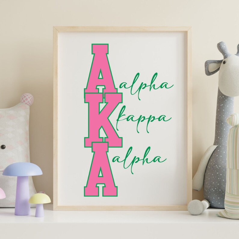 Alpha Kappa Alpha SVG Bundle: AKA Sorority Greek Letters (digital ...