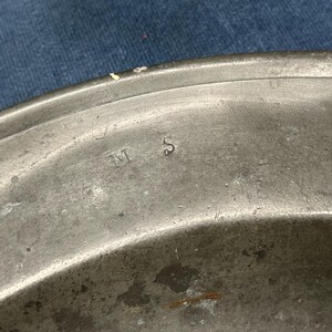 18th Century Stamped Pewter Charger 34.5cm Diameter, Antique Pewter ...