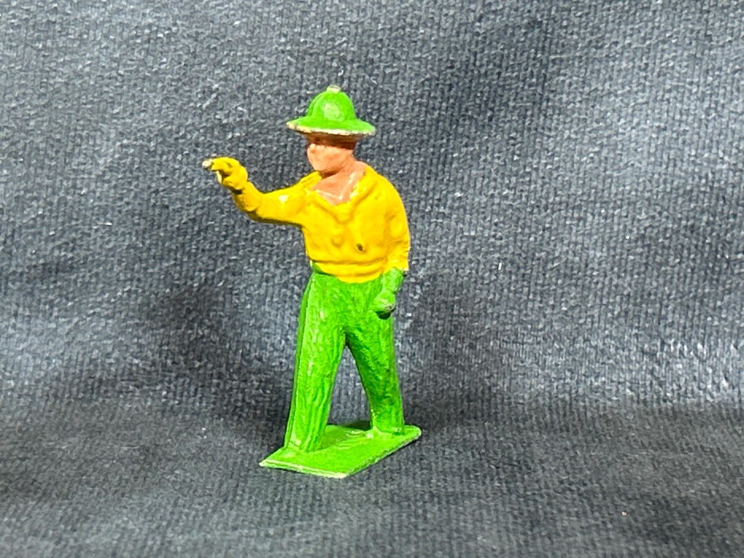 Vintage Wild West Cowboy, Lead Toy Figures, Early-mid 20th Century Toy ...