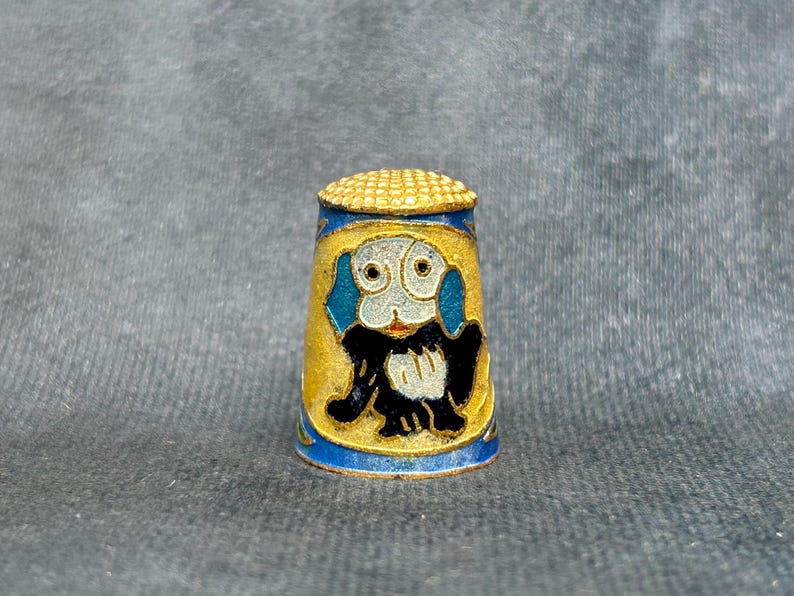 Enamel Metal Decorated Thimble, Sewing Accessories - Etsy