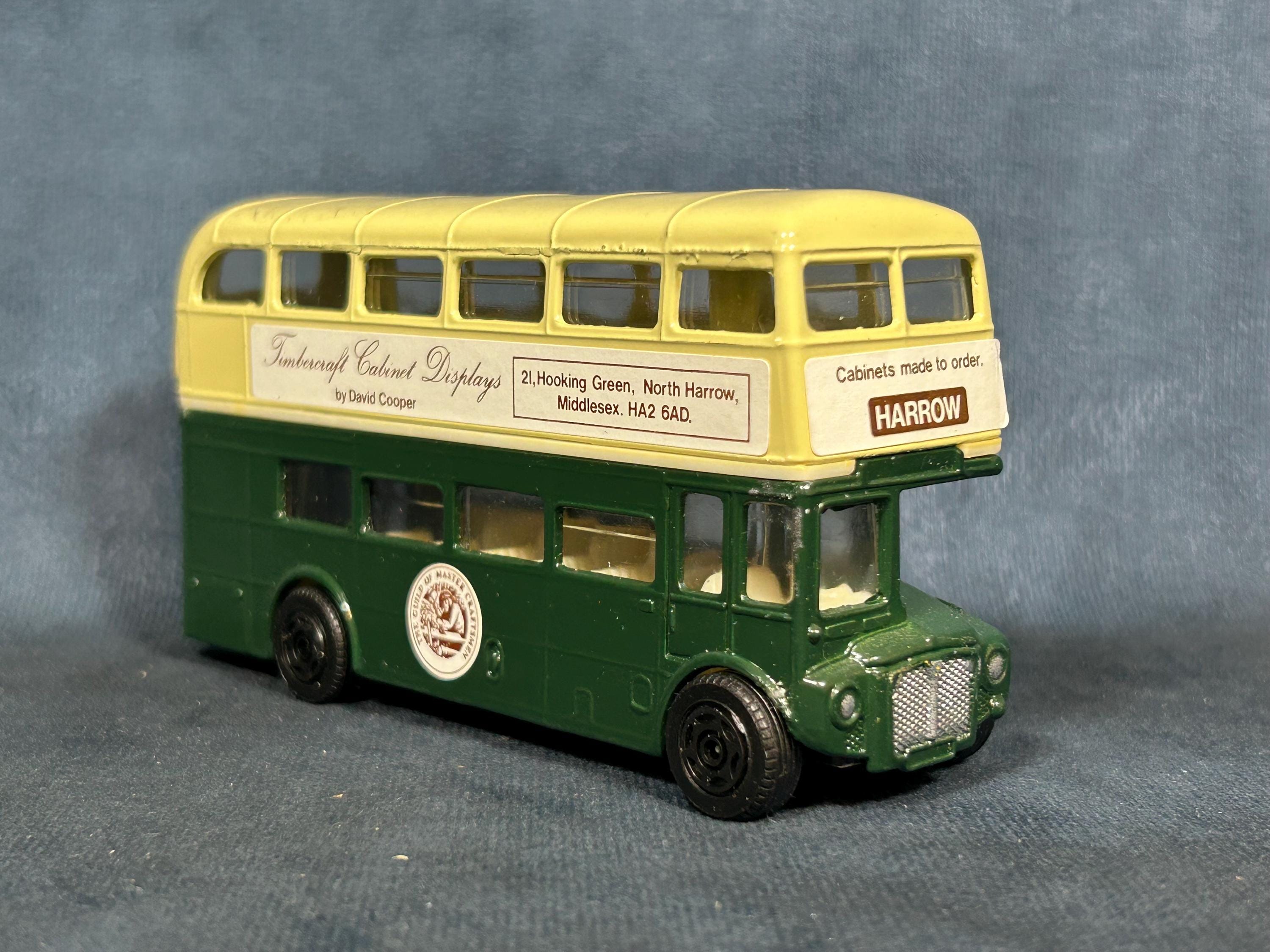 Beige and Green Routemaster, Timbercraft Cabinet Displays by David ...