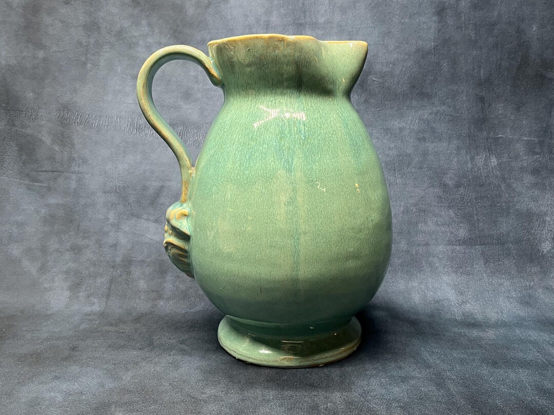 Large Green Water Jug, Vintage Pitcher Jug - Etsy UK