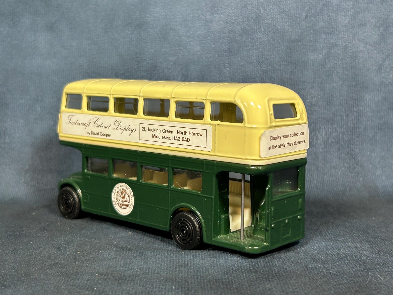 Beige and Green Routemaster, Timbercraft Cabinet Displays by David ...