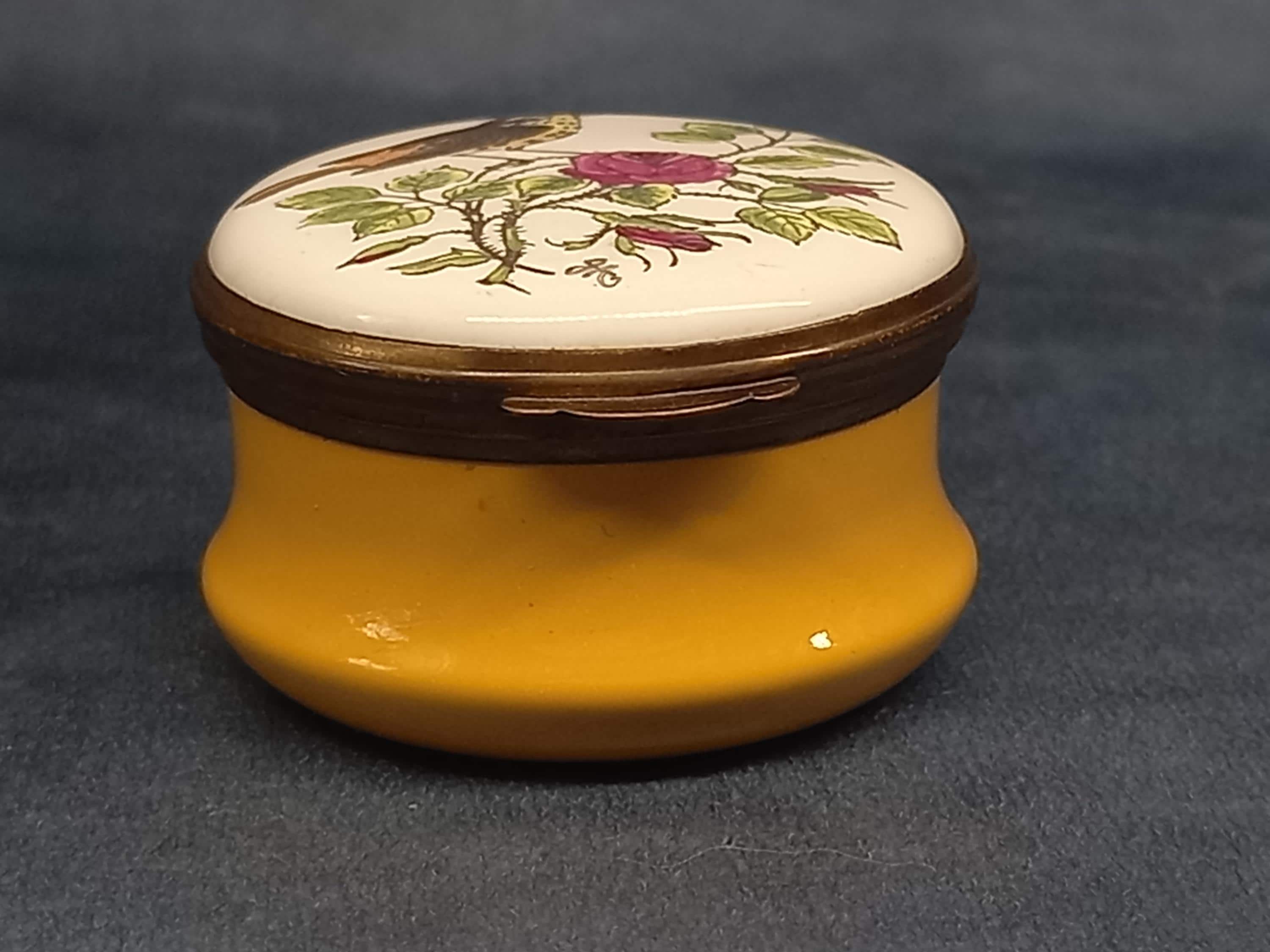 Crummels & Co Pill Box, Vintage Enameled Pot - Etsy