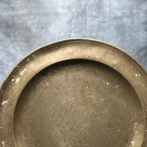 18th Century Stamped Pewter Charger 34.5cm Diameter, Antique Pewter ...