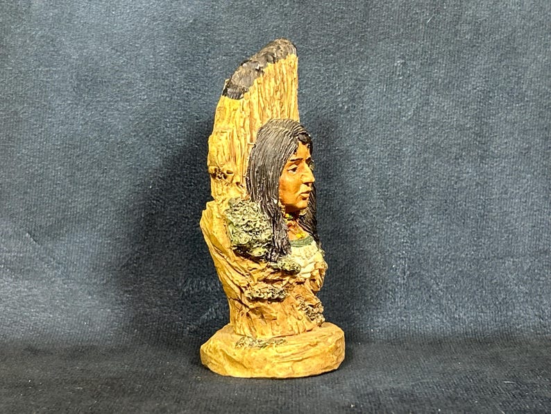 Native American Indian Figure, Resin Bust, Native Figurine - 11.5cm - Etsy