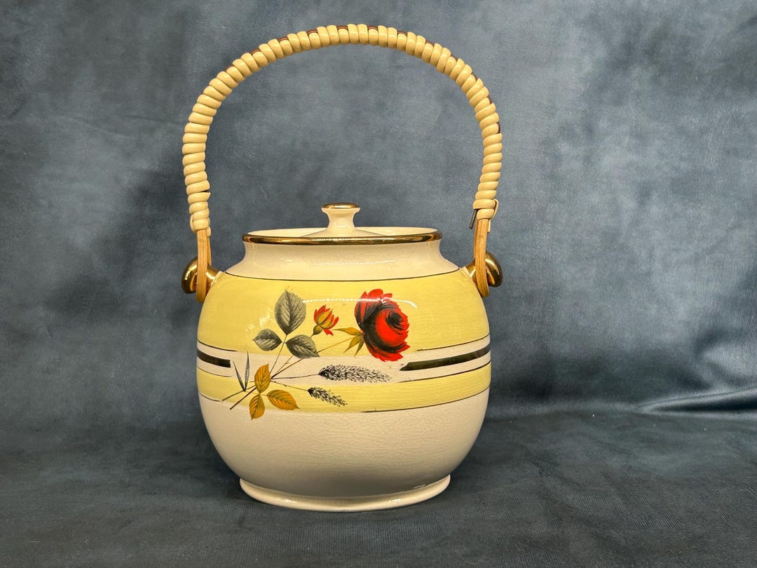 Sadler Biscuit Barrel, Ceramic Biscuit Pot With Handle - 15.5cm - Etsy